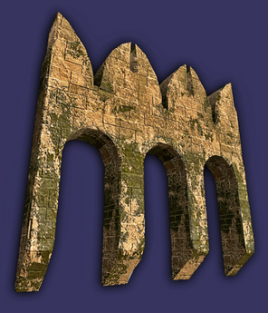 Second Life Marketplace - elven burg-Battlement#box
