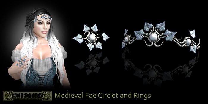 Second Life Marketplace - Eclectica Medieval Fae Jewellery-Pale
