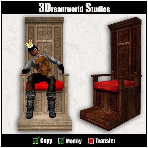 Second Life Marketplace - King's Throne - multipose (8 poses)