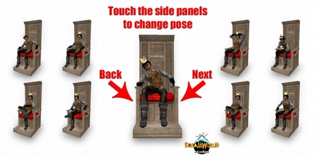 Second Life Marketplace - King's Throne - multipose (8 poses)
