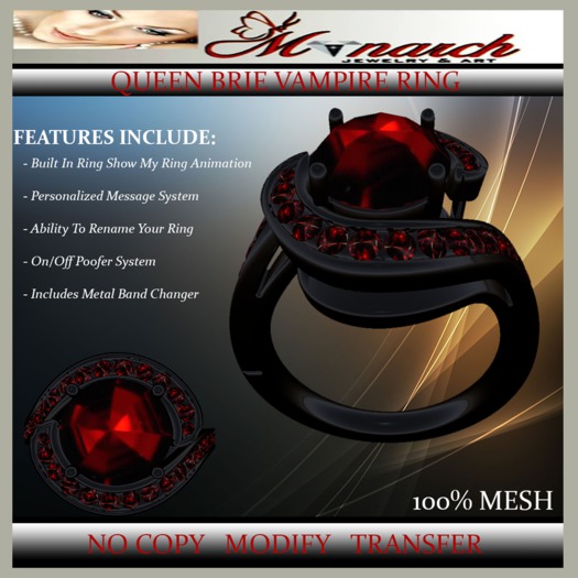 Second Life Marketplace - Queen Brie Vampire Ring
