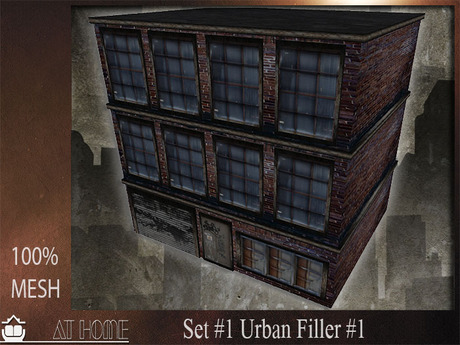 Second Life Marketplace - :AH:D: Urban Filler Buildings Set #1