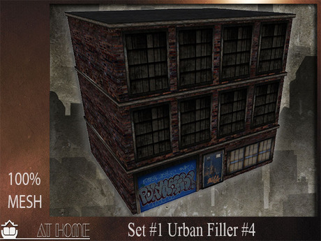 Second Life Marketplace - :AH:D: Urban Filler Buildings Set #1