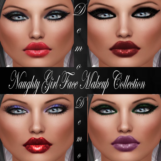 Second Life Marketplace - NAUGHTY GIRL FACE MAKEUP DEMO COLLECTION