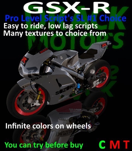 Second Life Marketplace - GSX-R Motorcycle