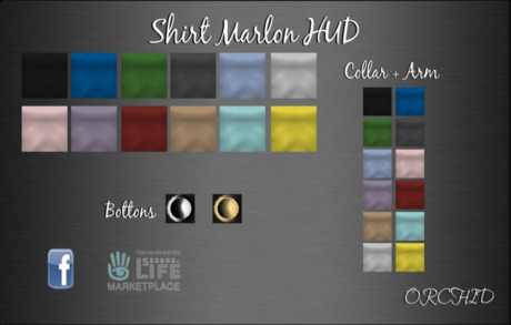 Second Life Marketplace - Shirt Marlon HUD