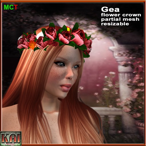 Second Life Marketplace - *KD* Gea flower crown wreath