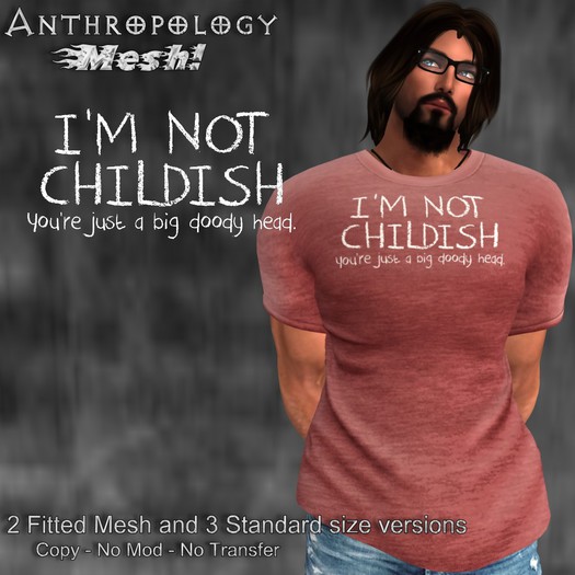 Second Life Marketplace - I'm not childish. You're just a big doody ...