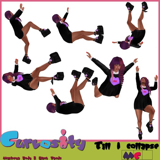 Second Life Marketplace - [Curvosity] - Till I Collapse Pose set