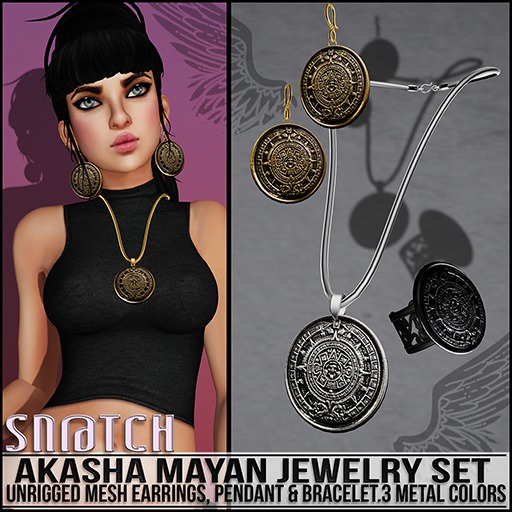 Second Life Marketplace - Sn@tch Akasha Jewelry Set:::
