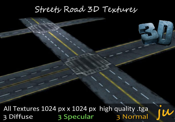 Second Life Marketplace - JU Streets Road 3D Textures Full Perm