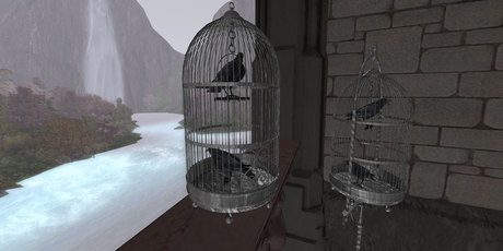 Second Life Marketplace - Caged 3 Eyed Ravens Set