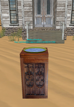 Second Life Marketplace - Holy Water Donation Box baptism