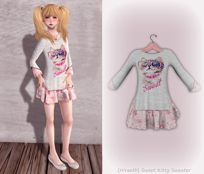 Second Life Marketplace - {Hiraeth} Sweet Cat Sweater