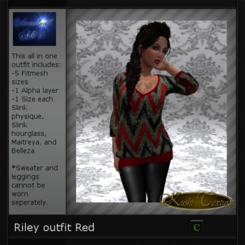 Second Life Marketplace - Riley outfit Red