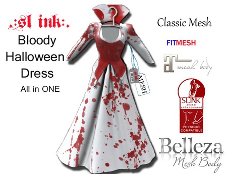 Second Life Marketplace - .:sl ink:. Bleeding Halloween Dress