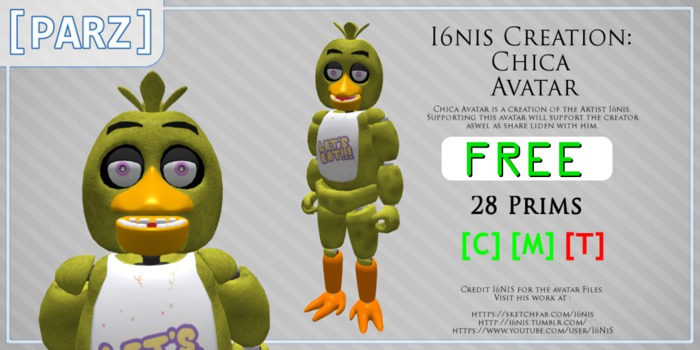 Second Life Marketplace - [Parz] Chica Avatar ~I6NIS