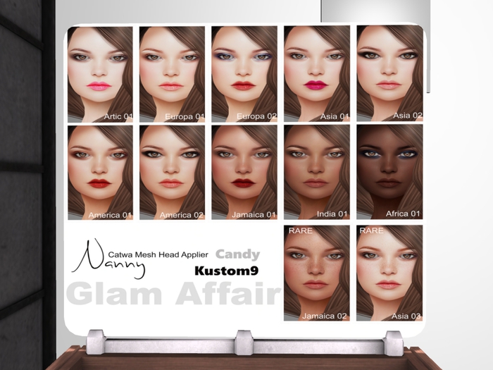 Second Life Marketplace - Glam Affair - Catwa Applier - Nanny - Africa 01