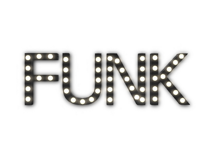 Second Life Marketplace - [Px] "FUNK" Illuminated Light Bulbs Sign