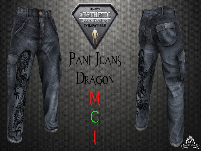 Second Life Marketplace - *DC* AESTHETIC Pant Jeans - Dragon