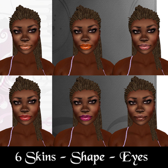 Second Life Marketplace - Female Skins -[Brazilian Skins]- Full pack (6 ...