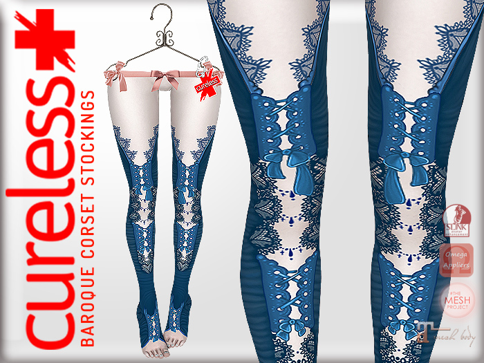 Second Life Marketplace - CURELESS [+] Baroque Corset Stockings in ...