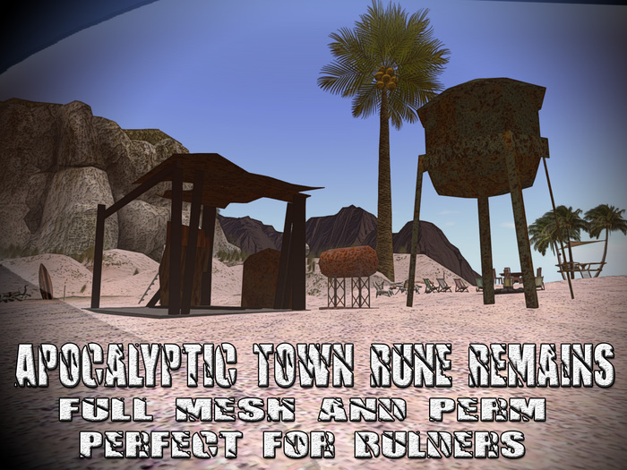 Second Life Marketplace - Apocalyptic Town Rune Remains