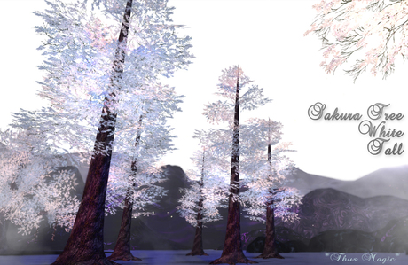 Second Life Marketplace - *Thus Magic*~ Sakura Tree White_3 Tall