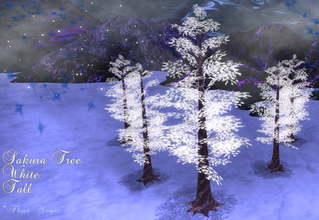 Second Life Marketplace - *Thus Magic*~ Sakura Tree White_3 Tall