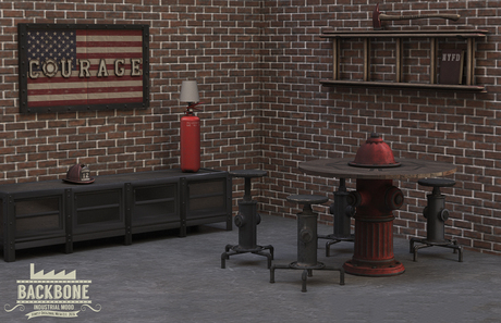 Second Life Marketplace - BackBone Hydrant Lamp