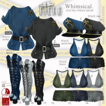 Second Life Marketplace - 8+PIERO+POLICE sports-bra navy blue