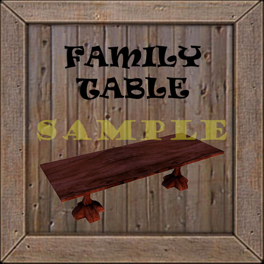 Second Life Marketplace - FAMILY TABLE