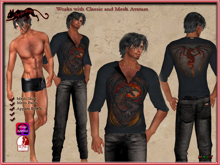 Second Life Marketplace - *SY* 2484 Dallas Dallas Male complete outfit