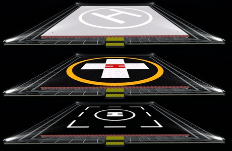 Second Life Marketplace - HELICOPTER LANDING PAD Helipad 12 Prims