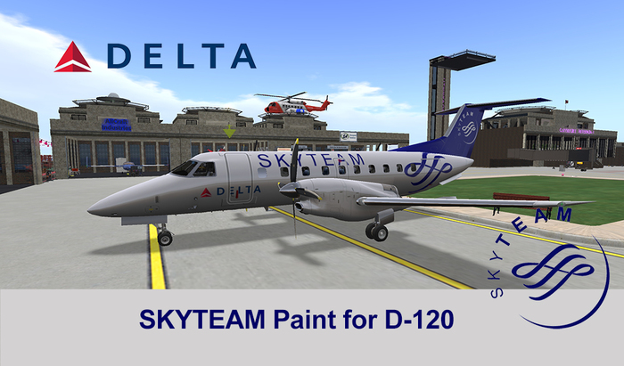 Second Life Marketplace - Dani D-120 Skyteam(Delta) Paint