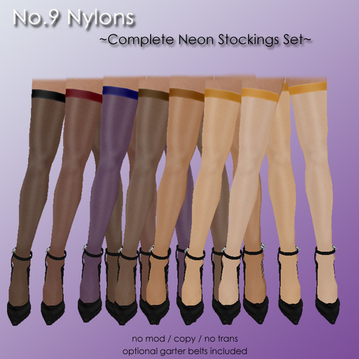 Second Life Marketplace - No.9 Nylons Neon Stockings