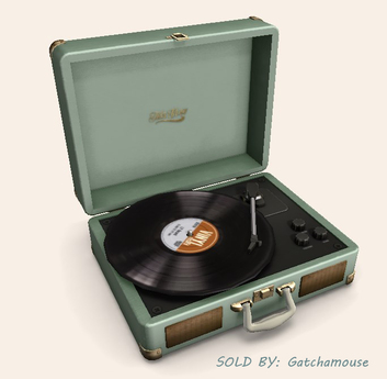 Second Life Marketplace - -tres blah- Salad Days - Record Player (Mint)