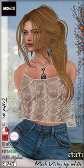 Second Life Marketplace - MOoH! Vicky top White
