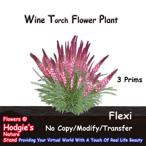 Second Life Marketplace - Hodgie's Flowers & Plants -- Wine Torch ...