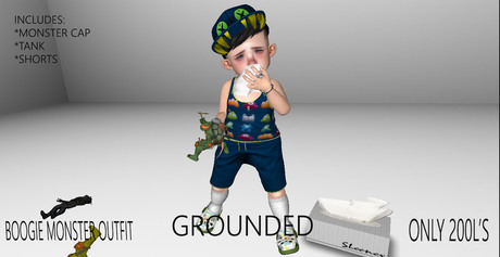 Second Life Marketplace - [GD] BOOGIE MONSTER OUTFIT (TD KID AND BABY)