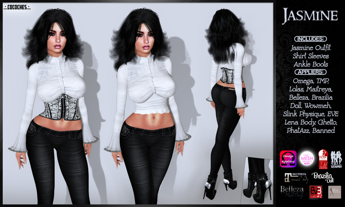 Second Life Marketplace - .:.CoCoChes.:. Jasmine (OMEGA, TMP, Maitreya ...