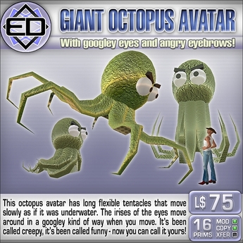 Second Life Marketplace - Giant Octopus Avatar