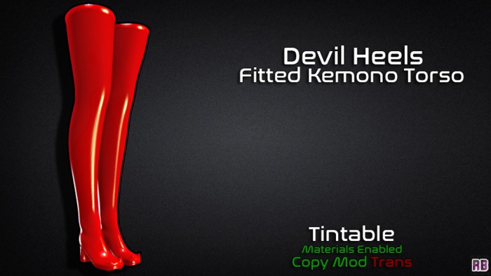Second Life Marketplace - Devil Heels (Fitted Kemono Torso)
