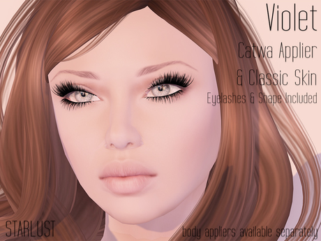 Second Life Marketplace - ::Starlust:: Violet Skin - Goth