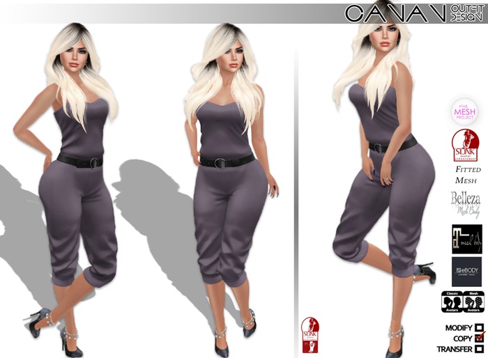 Second Life Marketplace Canan Outfit Zara Purple