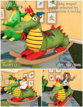 Second Life Marketplace - Aphrodite Rocking Dragon- Part of the dragon ...