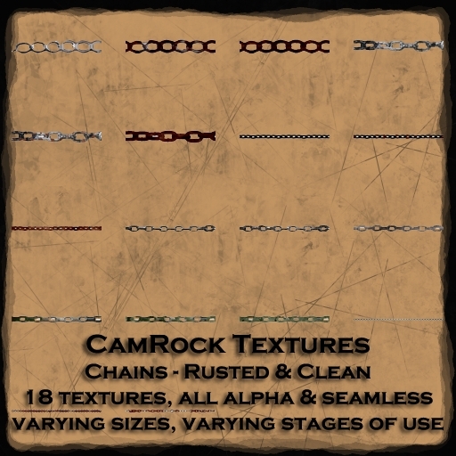 Second Life Marketplace - CamRock Textures - Metal Chains