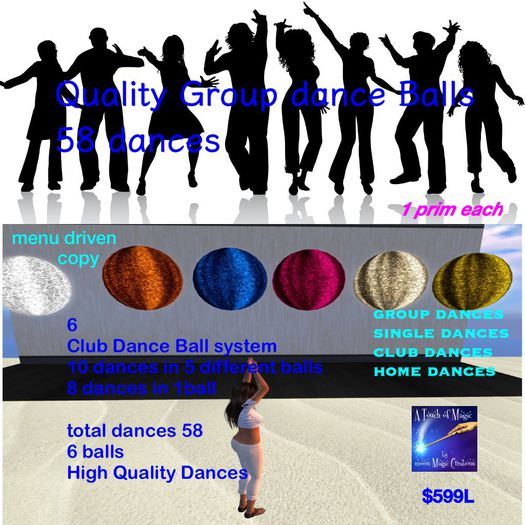 Second Life Marketplace - Dance ball system 58 dance total Crate)