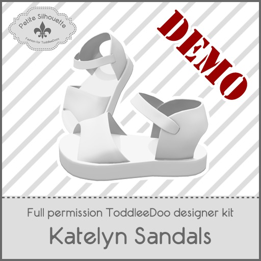 Second Life Marketplace - [PS] Full Perm TD Mesh - Katelyn Sandals DEMO