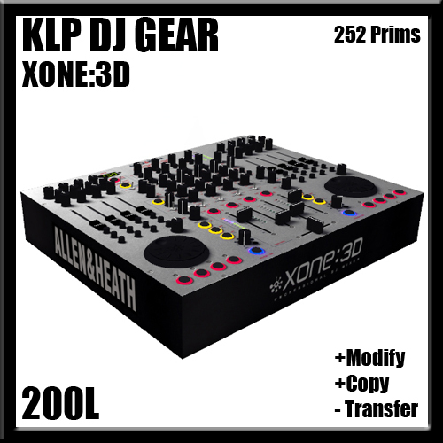Second Life Marketplace - DJ Equipment KLP XONE:3D